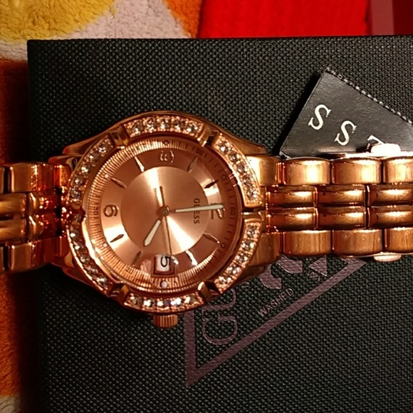 Guess | Accessories | Authentic Nwt Guess Rose Gold Watch | Poshmark